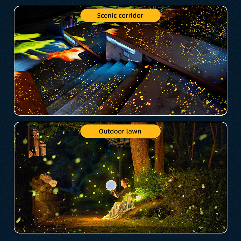 10W-30W Dynamic Firefly Laser Projection Light IP67 Mulit-color GOBO ...