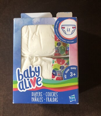 Baby Alive Diapers Single Pack 6pc Doll Changing Play Accessories | eBay