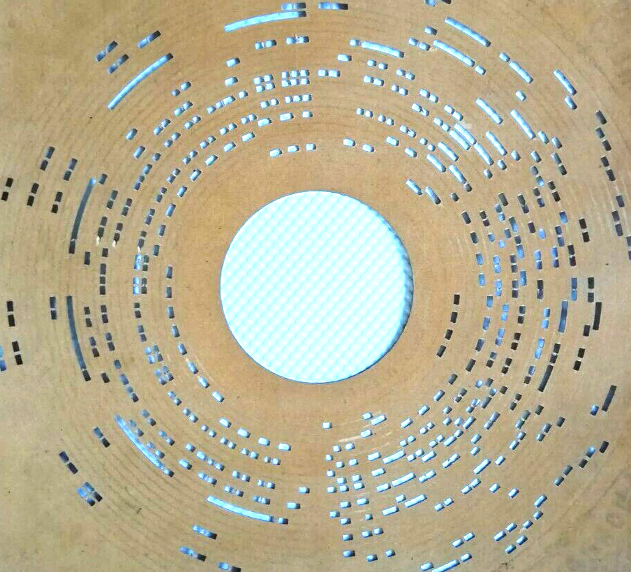 ORGAN disc HEROPHON organette cardboard square disc for music box ...