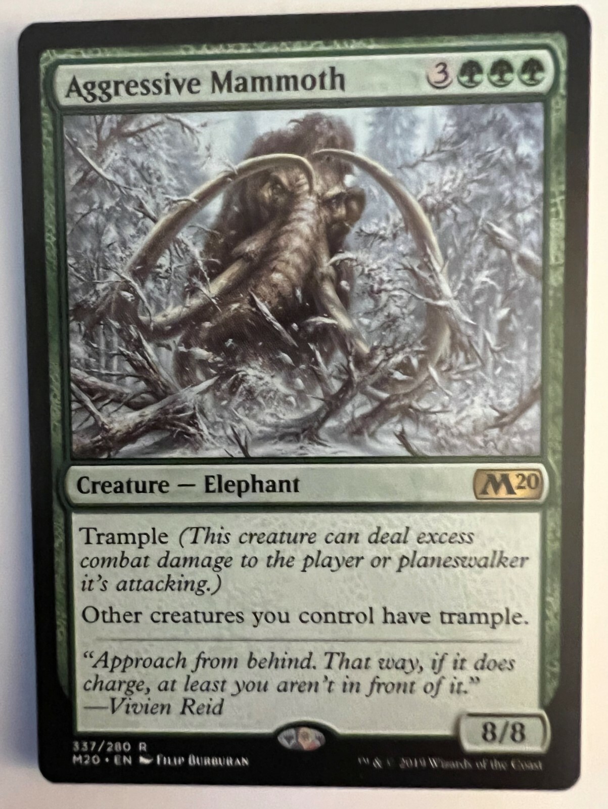 Aggressive Mammoth Core Set 2019 M19 NM MTG Magic the Gathering | eBay