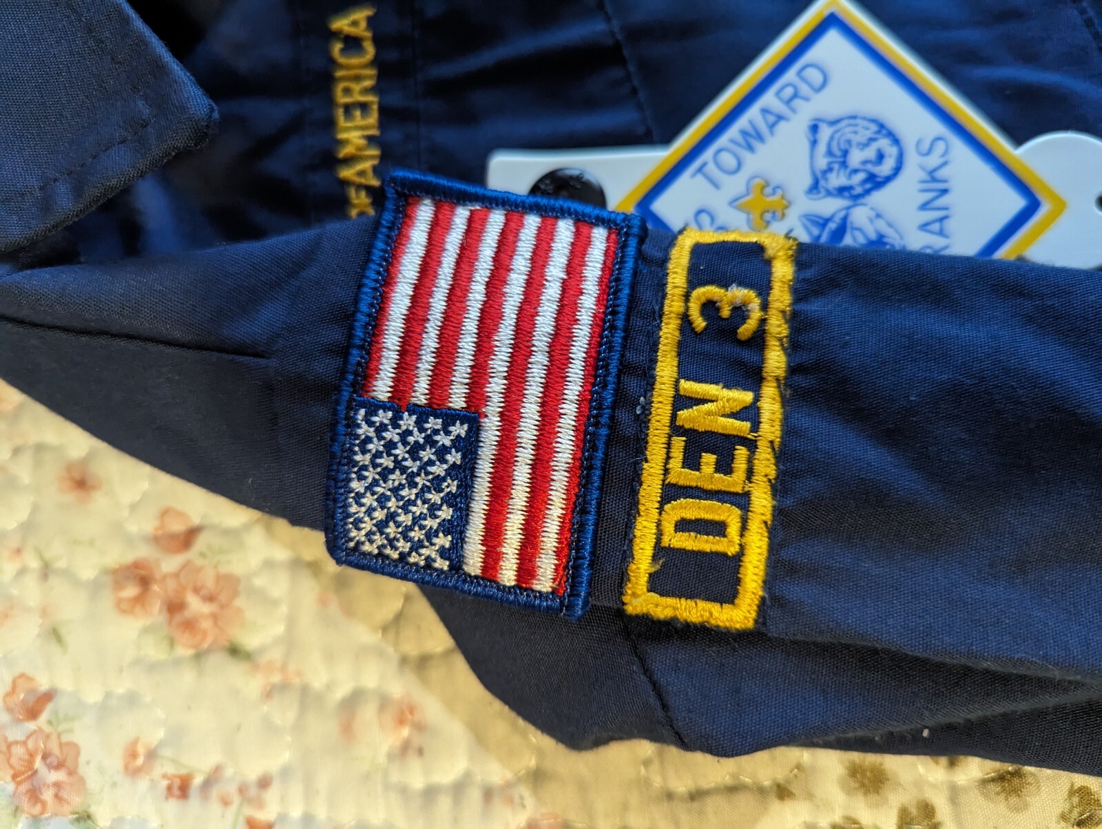 Cub Scouts Bsa Blue Uniform Shirt Long Sleeve Youth S… - Gem