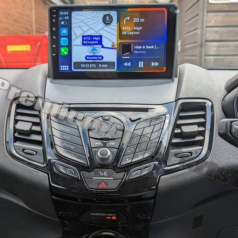 9'' APPLE CARPLAY FOR FORD FIESTA 2009-2016 ANDROID 15 CAR STEREO RADIO ...