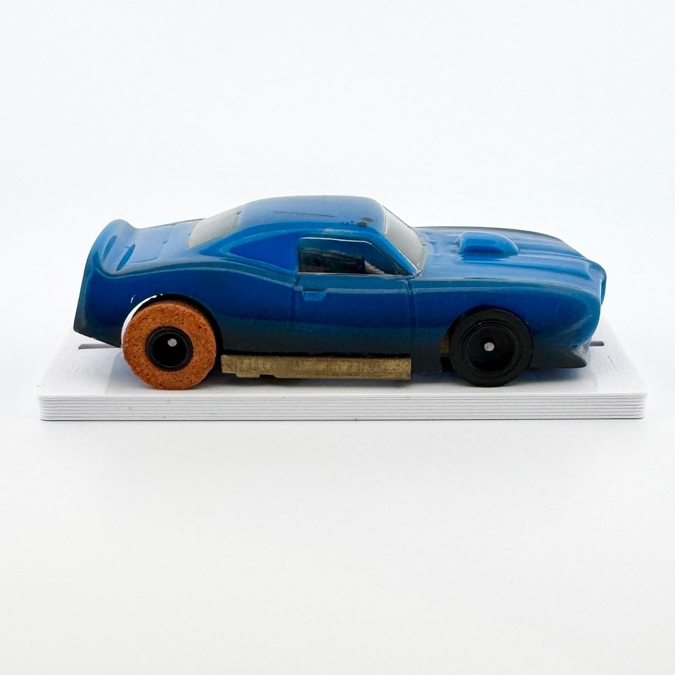 Dyna Brute Vintage Slot Car, Riggen Firebird Body, Sidewinder Brass Pan ...