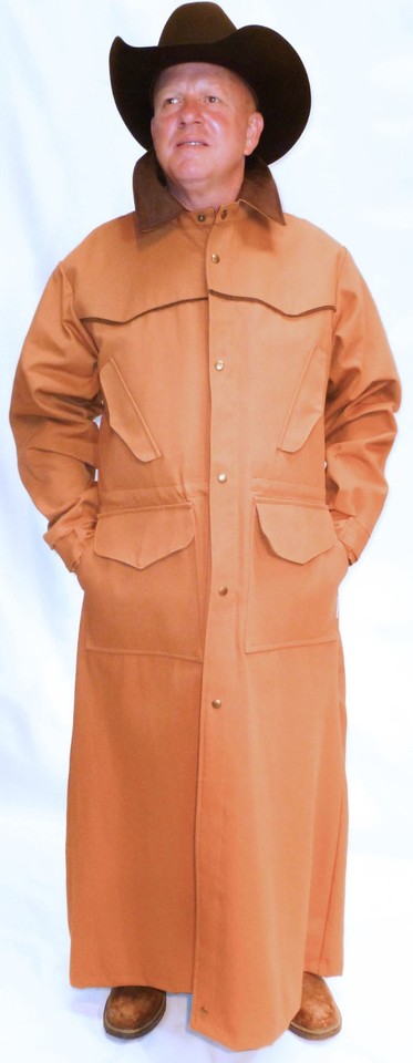 WESTERN COWBOY RANGER DUSTER COAT QUILT or Nylon LINED | eBay