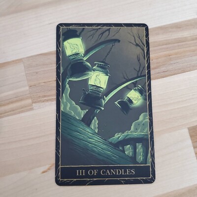 Frankenstein- III of Candles Tarot Card - Universal Monsters Deck | eBay