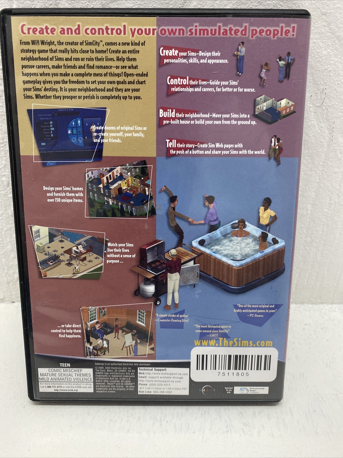 The Sims 1 Original PC Game 2000 2002 EA People Simulator Retro Gaming ...