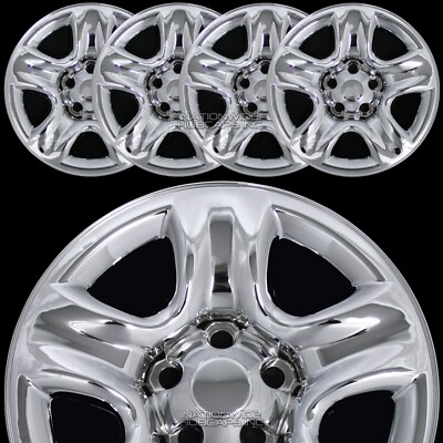 01-07 Toyota Highlander CHROME 16" Wheel Skins Hub Caps 5 Spoke Steel ...
