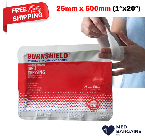 Burnshield Digit Emergency Burn Dressing 1" x 20" | eBay