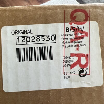 Bosch 12028530 dishwasher Power Module-new-OEM | eBay