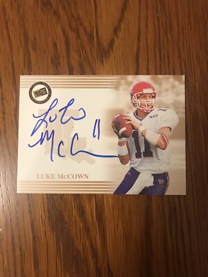 2004 Press Pass Football Luke McCown Rookie Autograph AUTO NFL Saints ...