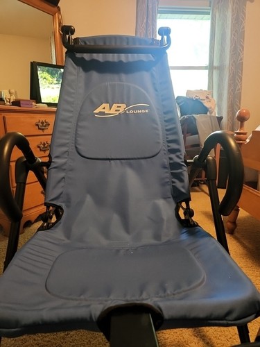 AB Lounge Sport Abdominal Workout Fitness Exercise Blue Lounger Chair ...