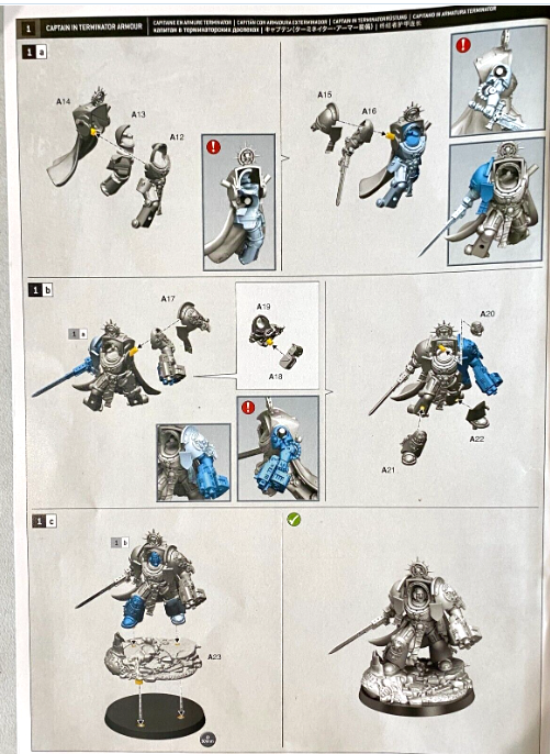 Space Marines Captain in Terminator Armor + Base LEVIATHAN Box Set ...