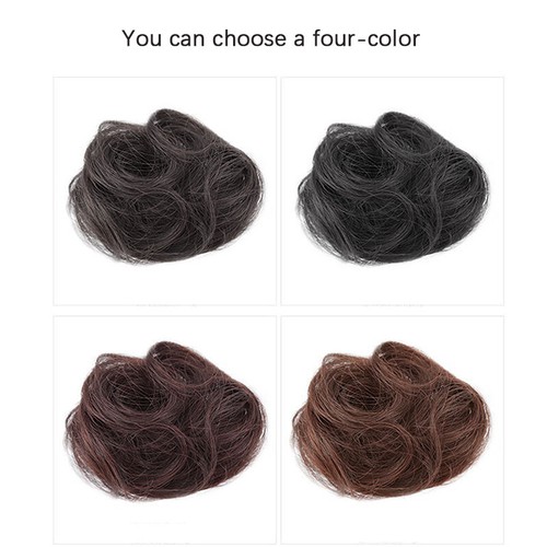 Half Fancy Bun Clip-on Wig Hairpin Ball Head Grasping Bag hair Brand C ...