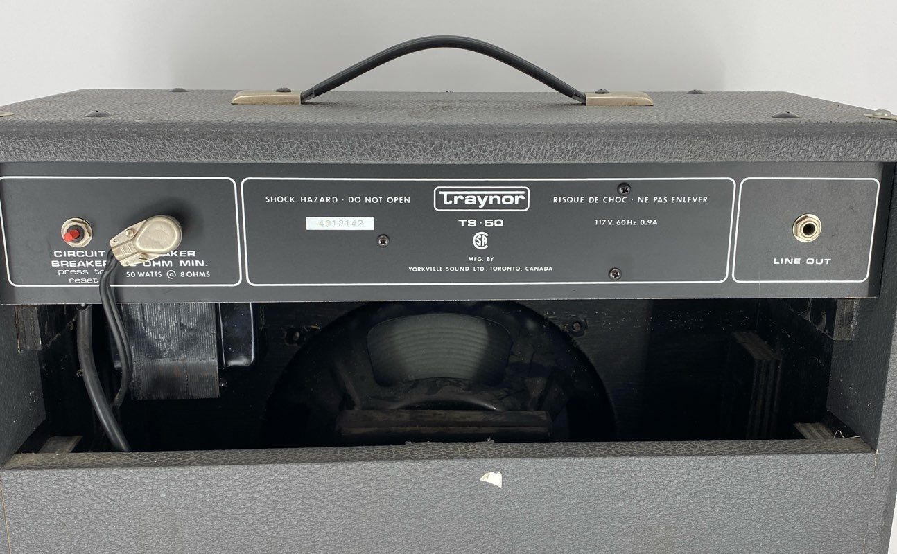 VTG Traynor TS-50 1970s Black 20 Watts 3-Band EQ Combo Electric Guitar ...