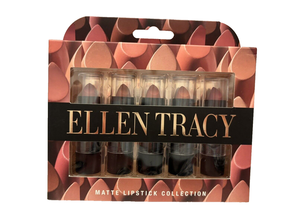 Ellen Tracy Matte 5 Lipsticks Collection Gift Set New in Box Cosmetics ...