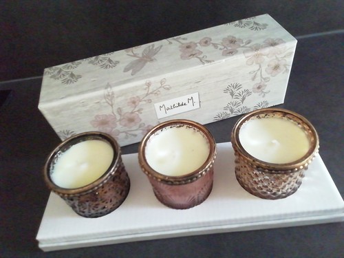 Coffret bougies Mathilde M 3x70 G neuf | eBay