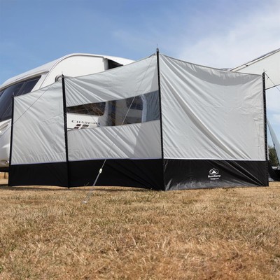 SUNNCAMP WINDJAMMER WIND BREAK 5M 3 PANEL CAMPING CARAVAN WIND SCREEN ...
