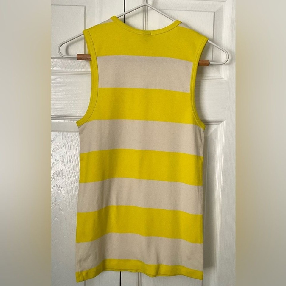 J. Crew Perfect-fit Striped Shell Bitter Lemon Muslin Size S NWT | eBay