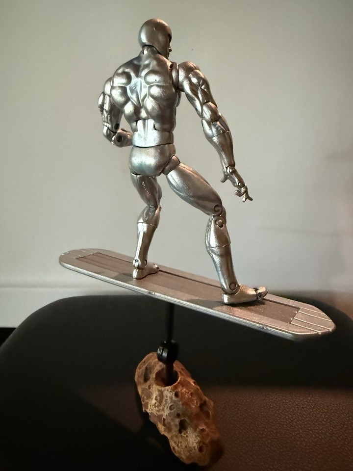 Marvel Legends Silver Surfer Action Figure Surfboard Series V ToyBiz ...