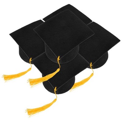 5pcs Mini Graduation Caps Felt Graduation Hats With Tassels Grad Cake ...