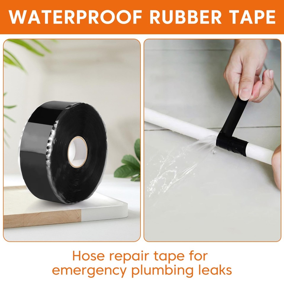36FT Self-Fusing Silicone Grip Tape for Handles, Waterproof Tape for ...