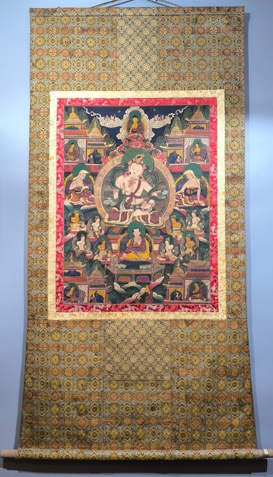 Wonderful Tibet Vintage Old Buddhist Hand-Painted Thangka Tangka ...