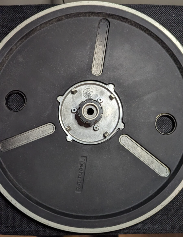Technics Sl-1200Mk II Turntable Platter Genuine NO MAGNET, with DEFECT ...