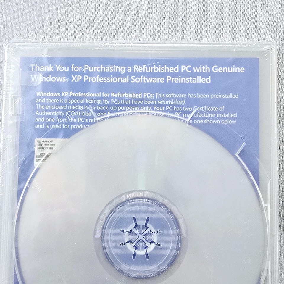 SEALED Windows XP Professional SP3 Disc for Refurbished PCs – No ...