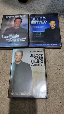 Hypnotist Ricky Kalmon Lot of 3 Audio CDs - Sleep Better, Unlock Your ...