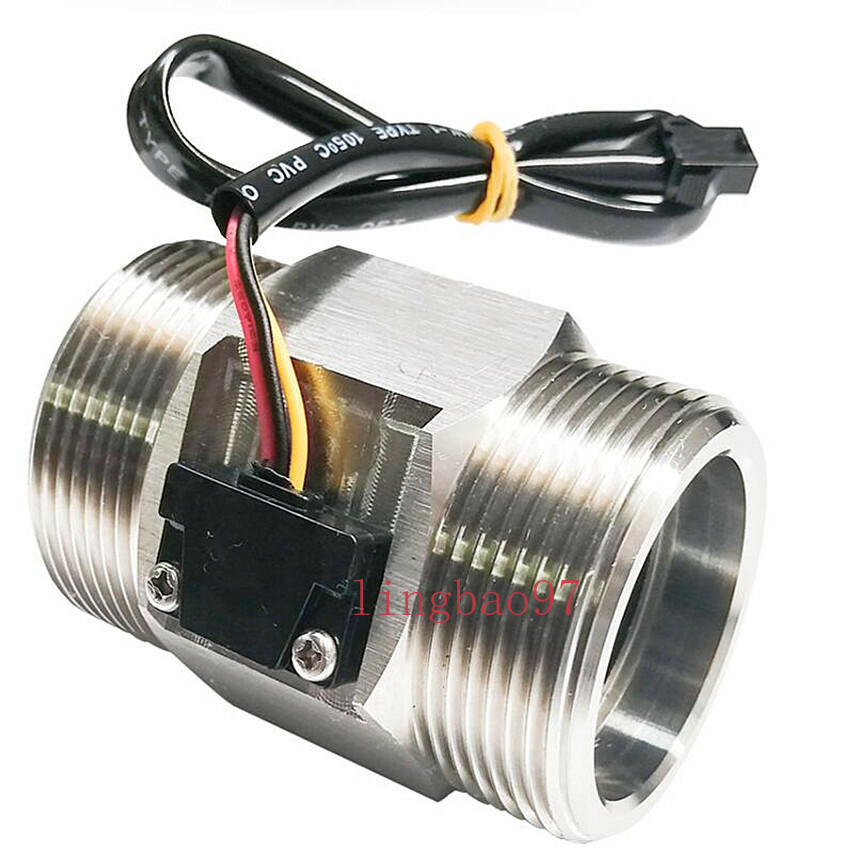 1Pcs S304 G2" DN50 Hall Turbine Water Flow Meter Sensor 2 Inch Flow ...