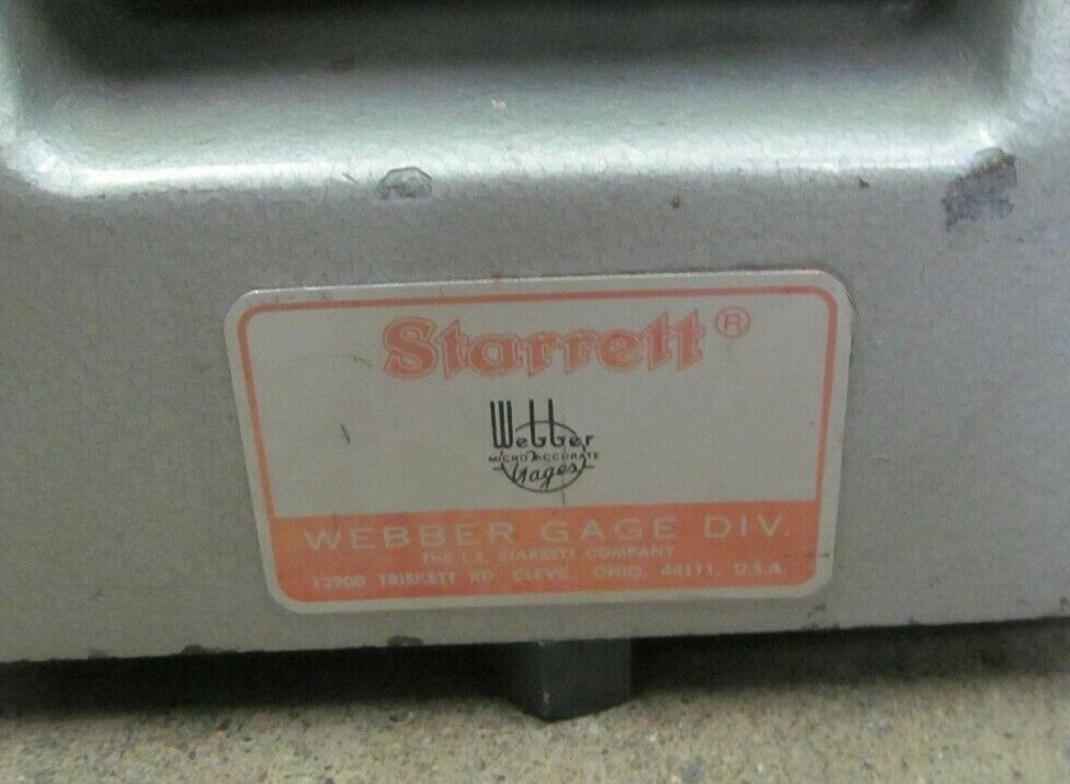 Starrett Webber Optical Height Gauge Inspection Gage Model 25 | eBay