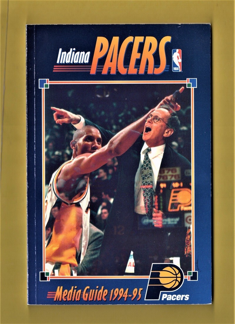 INDIANA PACERS 1994-95 NBA MEDIA GUIDE | eBay