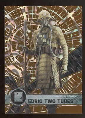 EDRIO TWO TUBES 2017 Topps Star Wars High Tek ORANGE MAGMA PARALLEL SP ...