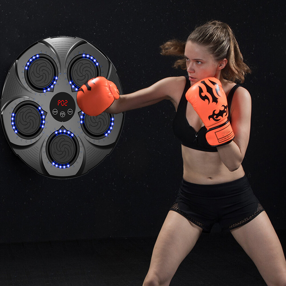 Smart Boxing Fitness Trainer 9 Modes for Kid Adult Exercise (Black Blue ...