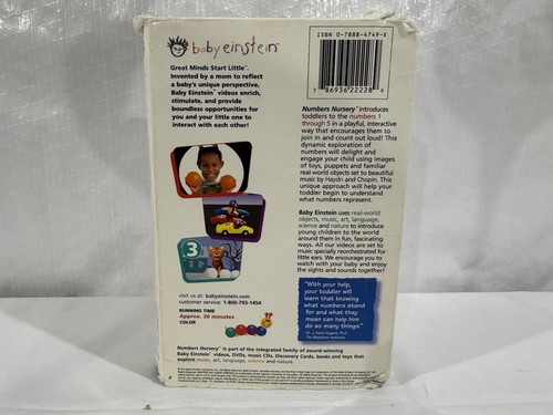 Baby Einstein: Numbers Nursery (VHS, 2003) NO CD INCLUDED | eBay