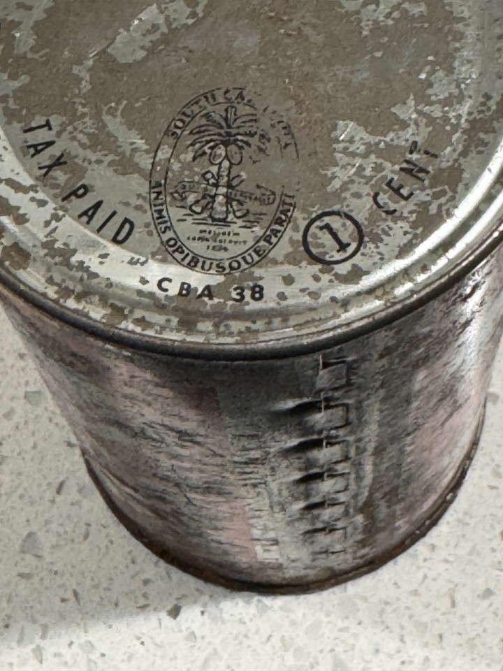 60s Coca Cola Steel Can Diamond Design Atlanta Juice Tab top opened SC ...