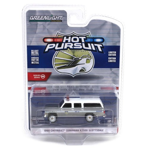 RAW CHASE 1/64 1990 Suburban K2500 Scottsdale NYPD Hot Pursuit Series ...
