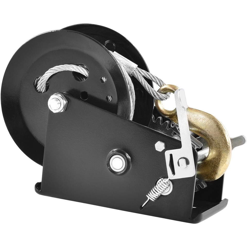 Hand Winch Heavy Duty Hand Crank 3500 lbs 33 ft Steel Cable for Boat ...