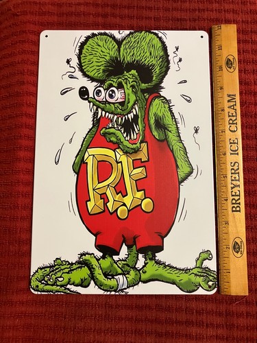 RAT FINK metal sign garage man cave Ed Roth hot rod Motörhead rat rod ...
