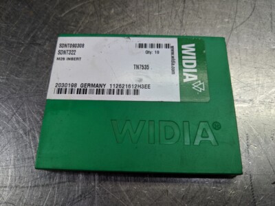 Widia Carbide Inserts QTY10 SDNT 090308 / SDNT 322 TN7535 (LOC2980B) | eBay