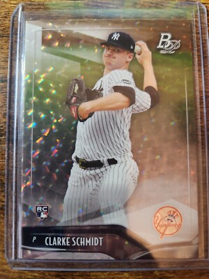 2021 Bowman Platinum Clarke Schmidt Ice Foil Rookie RC #78 New York ...
