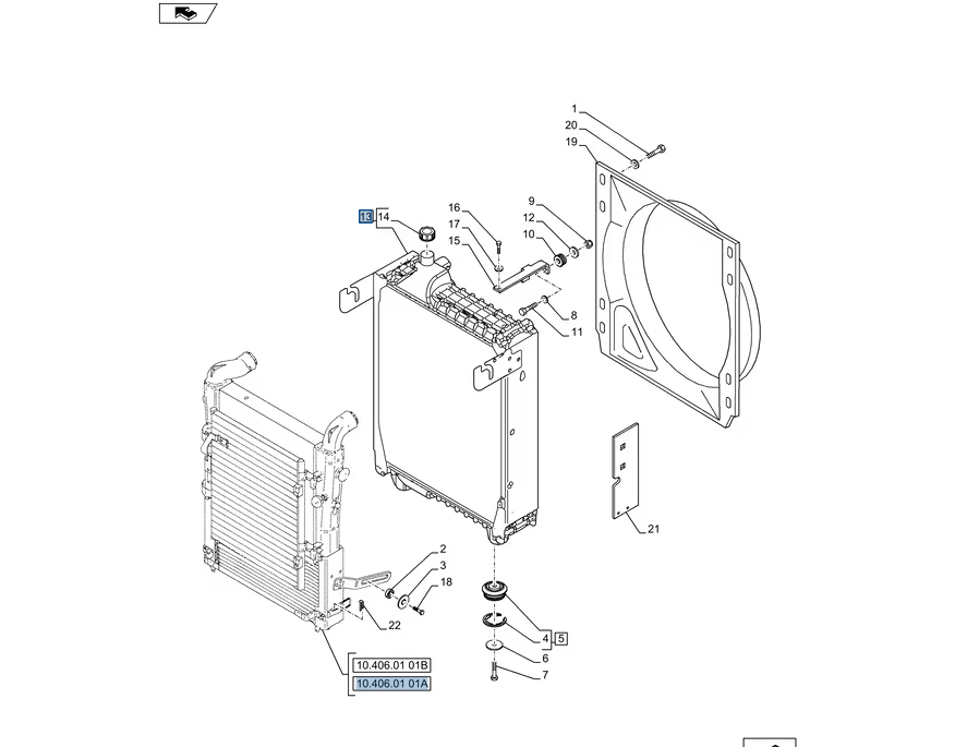 84249173 - RADIATOR FOR NEW HOLLAND & CASE IH ORIGINAL PARTS | eBay UK