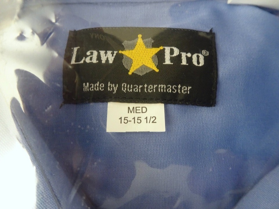 LawPro Poly Cotton Short Sleeve Premium Shirt, SR997, Light Blue, Med ...