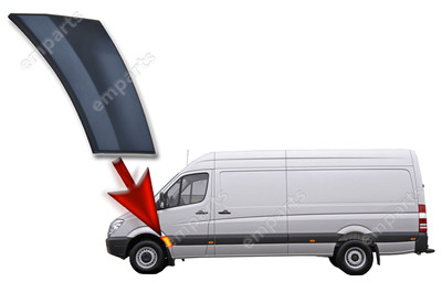 For Mercedes Sprinter LWB Plastic Protective Side Moulding Strip N/S ...