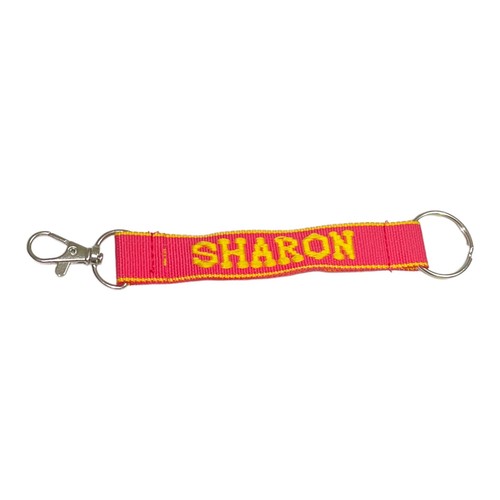 New SHARON Name TAG KeyChain Backpack Bag School Tag luggage Tag Pink ...