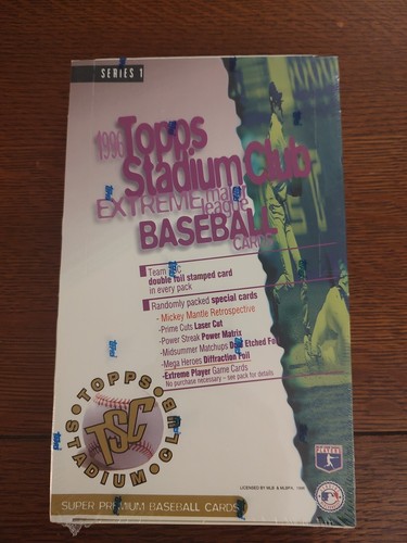 1996 Topps Stadium Club Extreme Baseball Series 1 Factory Sealed Box 24 ...