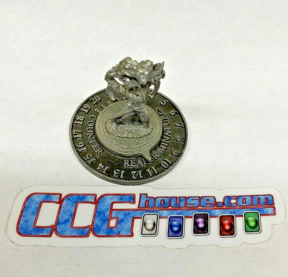 Scrye Reaper 1994 Wizard w/spell Pewter Life Counter - Magic MTG ...