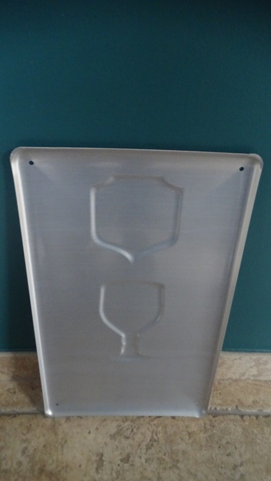 PLV PLAQUE TOLE CHIMAY DOREE GOLD BEER BELGIUM BISTROT BAR VINTAGE BIER ...