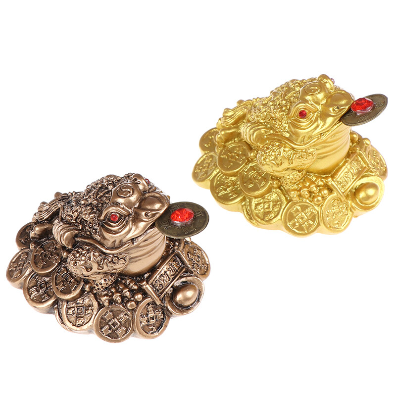 1pc Chinese Fortune Frog Feng Shui_Lucky Money Toad Home Office Decorat ...