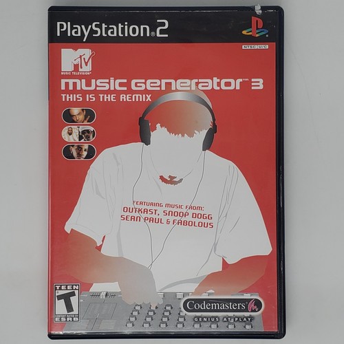 MTV Music Generator 3 Playstation 2 PS2 CIB w Manual Tested & Working ...